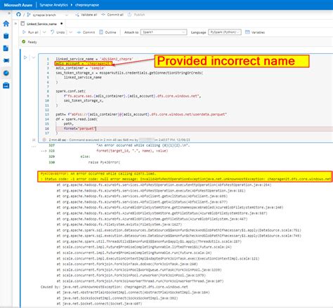 Synapse Pyspark Secondary Linked Service Credential Unable To Read