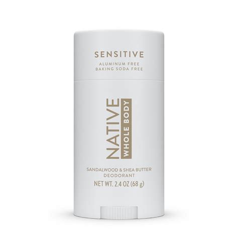 Native Sandalwood And Shea Butter Sensitive Whole Body Deodorant 24 Oz
