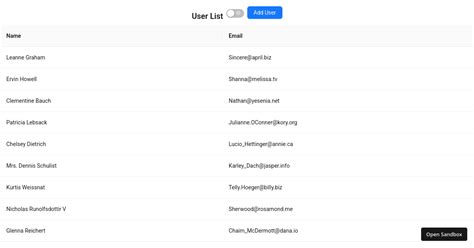 Coding Test Codesandbox