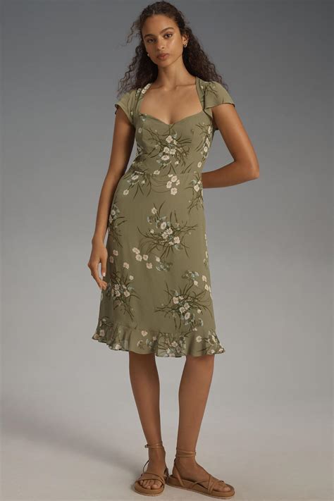 Reformation 로시 미디 드레스 앤트로폴로지 한국 공식 스토어 유니크한 여성 패션 및 라이프스타일 편집샵 200