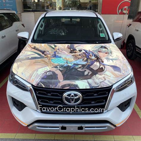 Sexy Anime Girl Itasha Car Hood Wrap Vinyl Decal Favor Graphics