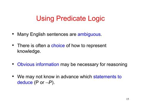 Ppt Using Predicate Logic Powerpoint Presentation Free Download Id