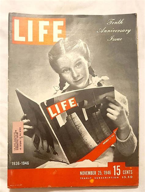 Life Vintage Life Magazine November 25 1946 Amazing Advertisements Etsy