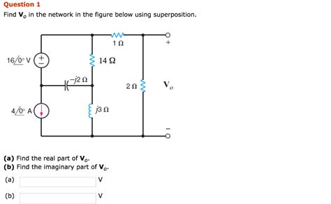 Solved Question 1 Find Vo In The Network In The Figure Below