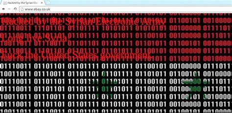 EBay And PayPal UK Website Hacked By Syrian Electronic Army