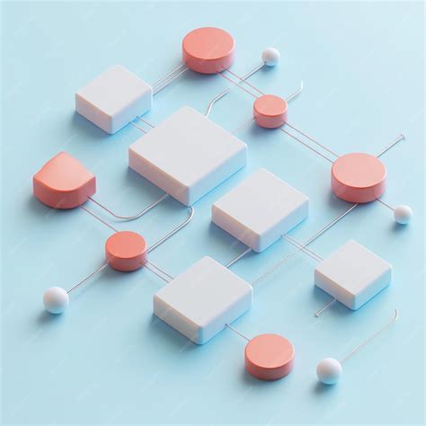 3d Flowchart Icon Process Diagram For Decision Making Logo Illustration Premium Ai Generated Image