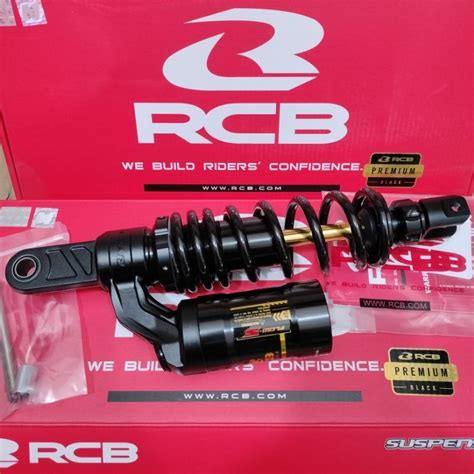 Jual Shock Rcb Flow S Black Premium As Gold Vario 125 Vario 150 330mm Dan Mio 305mm Shopee