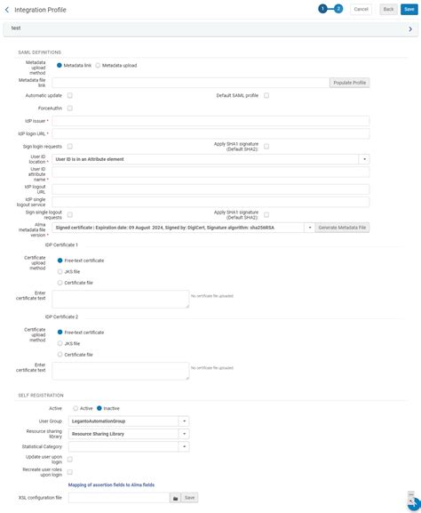 Saml Based Single Sign Onsign Off Ex Libris Knowledge Center