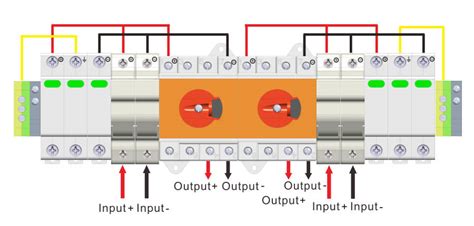 EKDB PV2 2 I 600V 1000V 1 IN 1 OUT DC Combiner Box With Isolator Switch For 2 String PV System