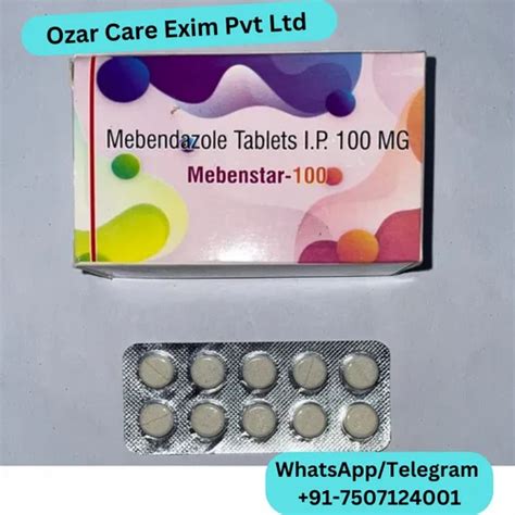 Mebendazole Tablets Ip Treatment Parasitic Worm Infections 100 Mg At