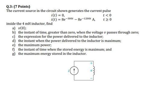 Solved Q Points The Current Source In The Circuit Chegg Com