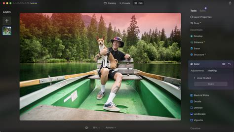 Using A Linear Gradient Mask Luminar Neo