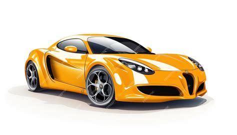 Premium Photo A Car On A White Background Isolated