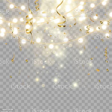 투명 한 배경에 격리 된 크리스마스 조명입니다 벡터 그림입니다 0명에 대한 스톡 벡터 아트 및 기타 이미지 0명 갈란드 장식품 겨울 Istock