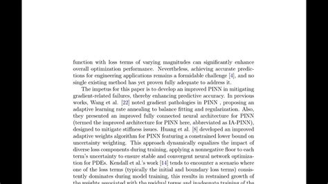 Improved physics-informed neural network in mitigating gradient related failures - ArXiv - YouTube