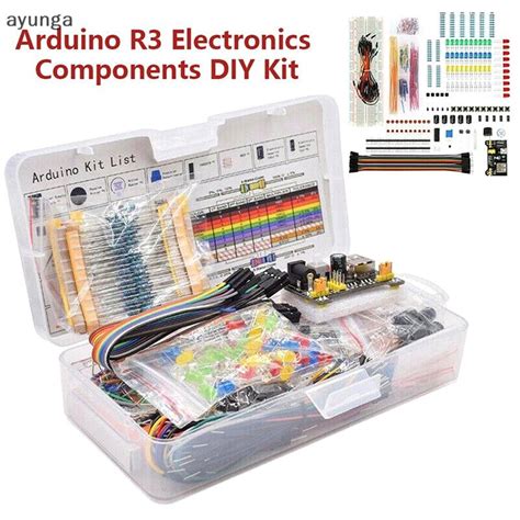 [mới] Diy Starter Electronic Kit 830 Tie Points Breadboard Cho Arduino Uno R3 Bộ Linh Kiện điện