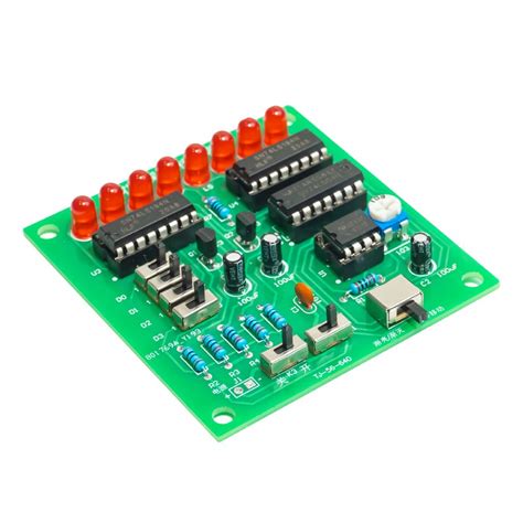 花样彩灯控制器DIY电子套件LED循环流水灯数字电路设计制作焊接 伍陆电子