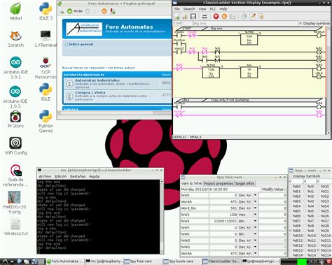 PLC En Raspberry PI Classicladder Heli