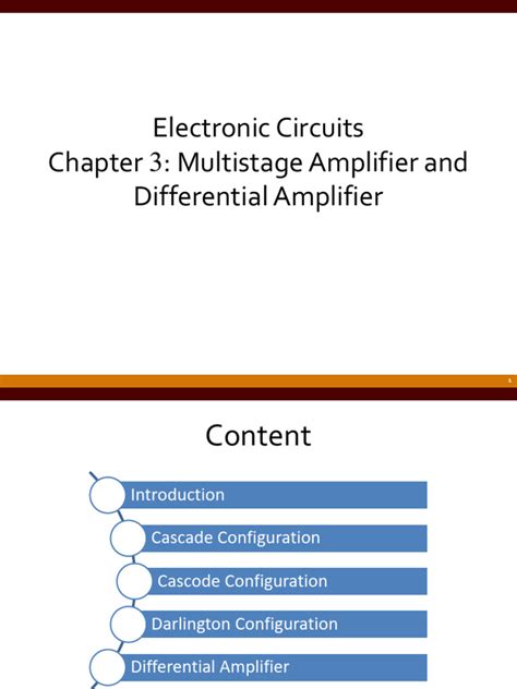 Chapter 3 Multistage Amplifiers Pdf Operational Amplifier Amplifier
