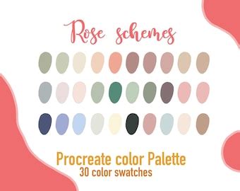 Procreate Color Palette Neutral Spring Procreate Palette Digital Color Palette Swatches