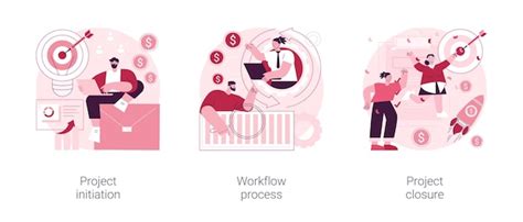 Premium Vector Project Implementation Abstract Concept Vector Illustrations