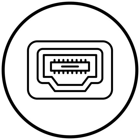 Hdmi Port Icon Style Vector Art At Vecteezy