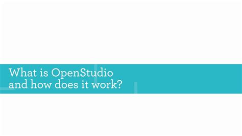 What Is OpenStudio And How Does It Work YouTube