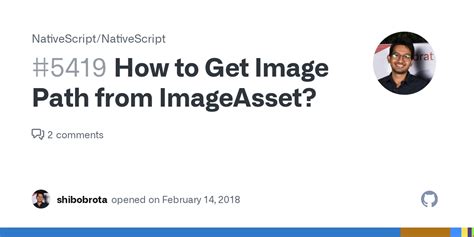 How To Get Image Path From Imageasset · Issue 5419 · Nativescriptnativescript · Github