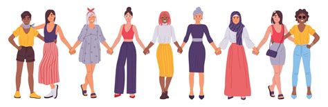 Women Holding Hands Vector Art Icons And Graphics For Free Download