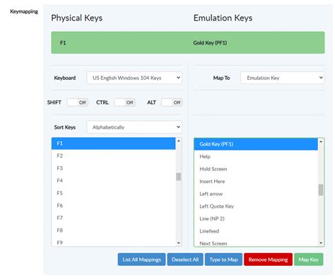 How To Map A Keyboard In Tterm Connect
