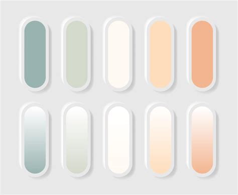 Rgb Hex 녹색 및 갈색 색상 팔레트의 색상 가이드 팔레트 카탈로그 샘플 프리미엄 벡터