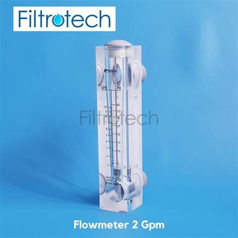 Jual Flow Meter Presion Flowmeter Rotameter Air 2 Gpm 5 Gpm Shopee
