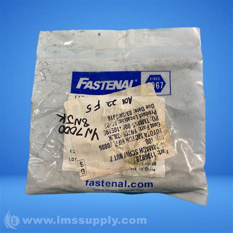 Fastenal 1136028 Bag Of 100 Ims Supply