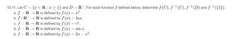 Solved Let C XR X And D R For Each Function F Chegg