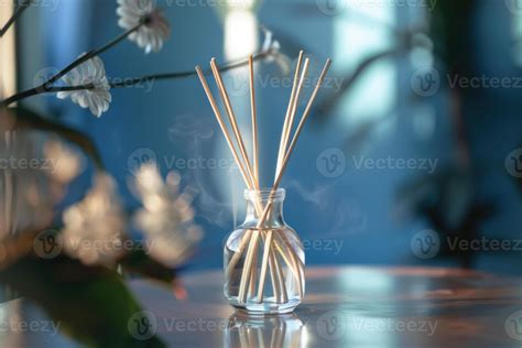 Aroma Diffuser Releasing Calming Fragrance With Smoke In Modern Home Interior 52665895 Stock