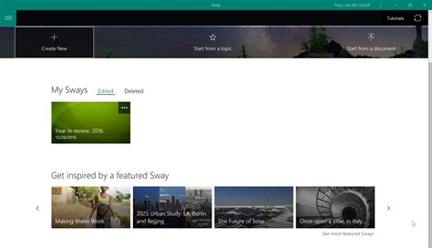 Day 301 Creating Your First Microsoft Sway Presentation Tracy Van Der Schyff