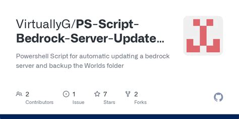 Github Virtuallygps Script Bedrock Server Update Backup For Windows