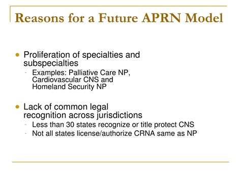 Ppt Consensus Model For Aprn Regulation Enhancing Healthcare Standards Powerpoint