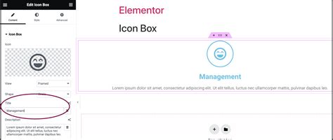 Icon Box widget | Elementor