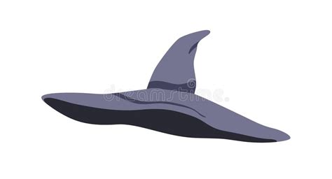 Wizard Hat Pointy Wide Brim Conical Headwear For Magic Costume Sorcery Stock Vector