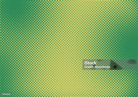 복고풍 만화 스타일의 하프 톤과 녹색과 노란색 팝 아트 배경 벡터 일러스트 Eps10 만화 스타일에 대한 스톡 벡터 아트 및 기타 이미지 만화 스타일 1960 1969