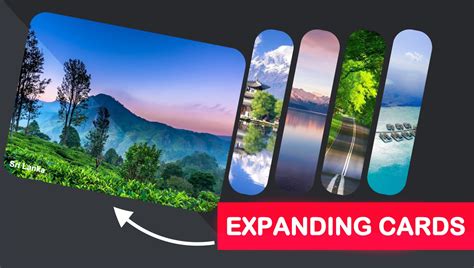 Js Command How To Create Expanding Cards With Html Css