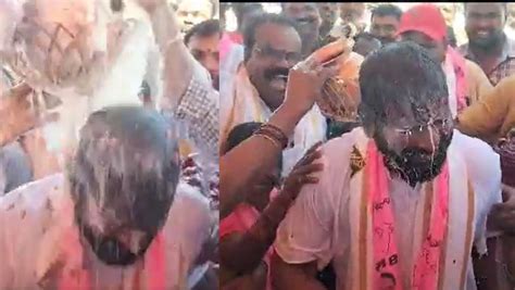 Minister Srinivas Goud మంత్రి శ్రీనివాస్‌ గౌడ్ కు పాలాభిషేకం Ntv