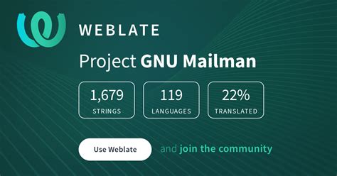 Gnu Mailman Hosted Weblate