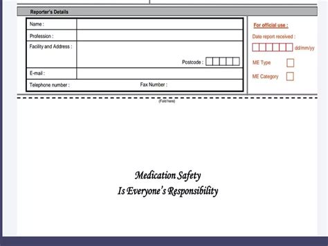 Medication Error Reporting Pptx