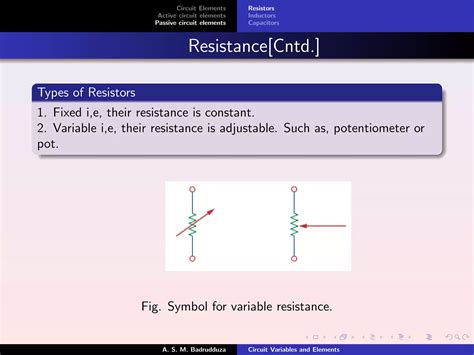 Circuit Variables And Elements Pdf Physics Science