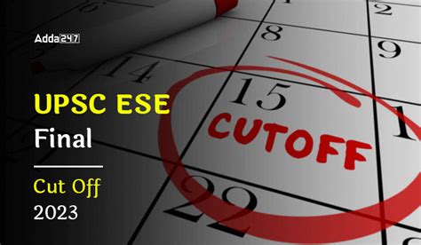 UPSC ESE Final Cut Off 2023 Checkout Cut Off Marks Merit List Download PDF