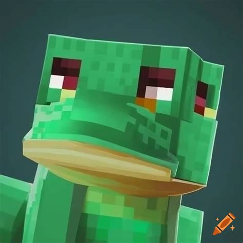 Green Frog In Minecraft Style On Craiyon