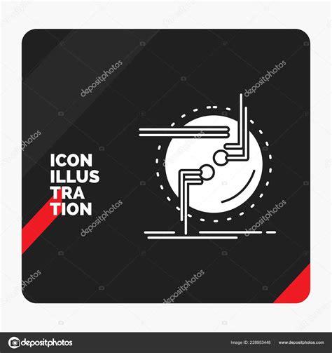 Red Black Creative Presentation Background Chain Connect Connection Link Wire Stock Vector By