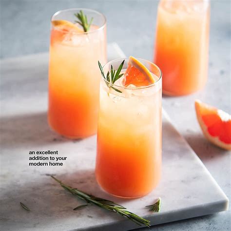 Modern Durable Drinking Glasses Set Of 4 18 Ounces